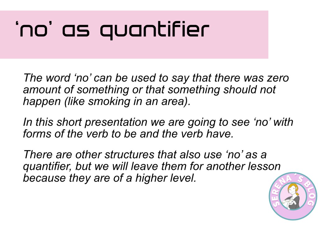 B1/B2 NO as a quantifier - Serena's blog